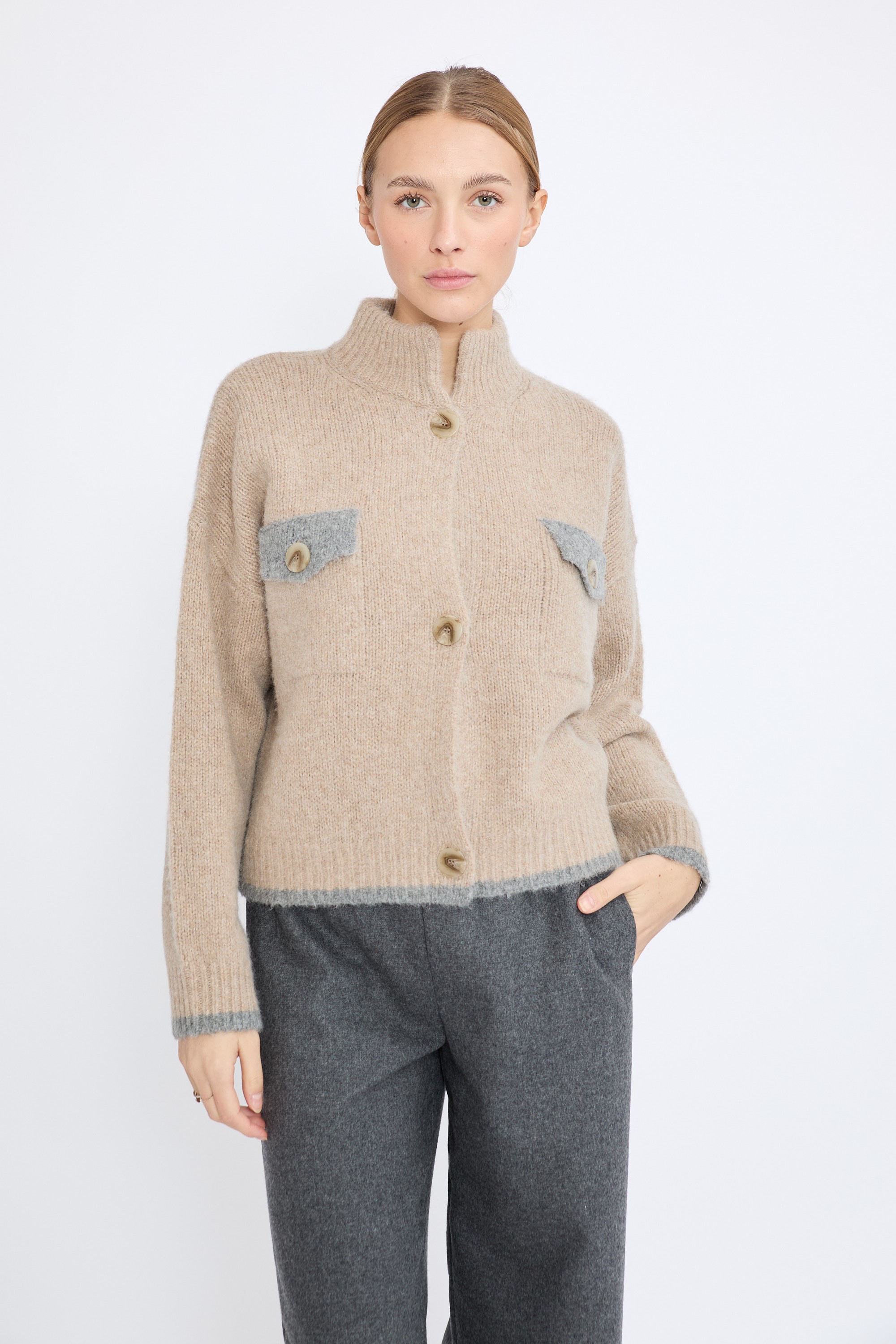 Bicolor cardigan
